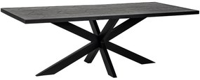 OnaDnes -20% Černý jídelní stůl Richmond Bourbon 230 x 100 cm
