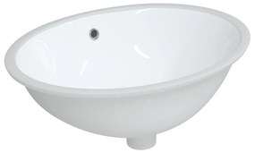 vidaXL Umyvadlo do koupelny bílé 56 x 41 x 20 cm oválné keramika