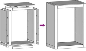 vidaXL Stojan na palivové dřevo antracitový 60 x 40 x 80 cm ocel [851000] Barva: Povětrnostně odolná ocel / Hnědý