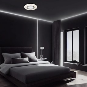 Stropní LED svítidlo Tokyo, 1x LED 24w, 3000-6000k, w/ch, s ovladačem