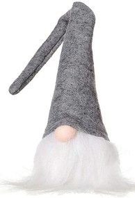 Tutumi, LED vánoční svítící skřítek 40cm YX039, šedá, CHR-09633