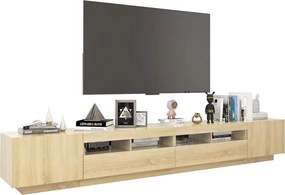 TV skříňka s LED osvětlením dub sonoma 260 x 35 x 40 cm 3081918