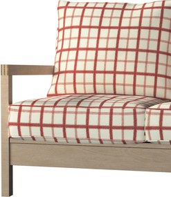 Potah na pohovku IKEA  Lillberg 3-místná nerozkládací barva červená látka vzorované