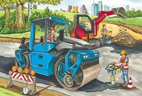 SCHMIDT Puzzle Na staveništi / 3x48 dílků / 26,3 x 17,8 cm
