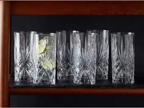 Křišťálové sklenice v sadě 6 ks na koktejly 360 ml Melodia – Lyngby Glas