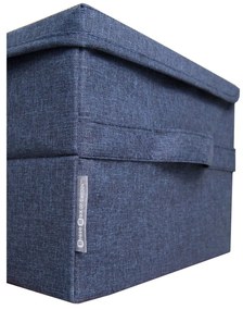 Modrý úložný box Bigso Box of Sweden Wanda, 30 x 20 cm