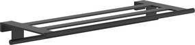 Hansgrohe AddStoris S - Polička s držákem ručníku, délka 66 cm, matná černá 41781670
