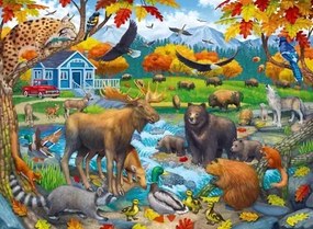 Ravensburger 120043041 Setkání divočiny 150 dílků / věk od: 7 let / ve