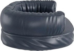 Ergonomický molitanový pelíšek pro psy modrý 75x53cm umělá kůže 171314
