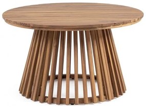 BIZZOTTO Kulatý zahradní konferenční stolek RODANO hnědý ø70 cm