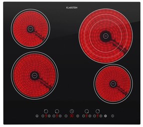 Klarstein Virtuoso, sklokeramická varná deska, vestavná, 6500 W, 4 zóny, 59 x 52 cm