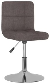 Otočná jídelní židle taupe textil 3087477