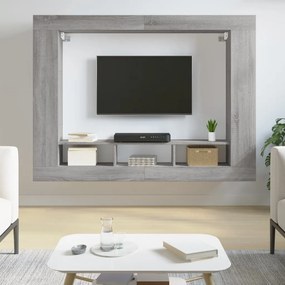 vidaXL TV skříňka 152 x 22 x 113 cm kompozitní dřevo [833724] Barva: šedá sonoma