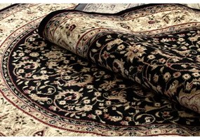 Kusový koberec Agas černý ovál 200x290cm
