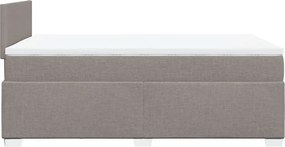 Box spring postel s matrací taupe 120x190 cm textil 3285824