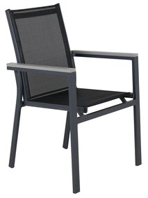 Jídelní židle Parma, 2ks, černá