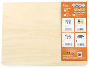 Dětské dřevěné puzzle vkládačka Montessori Viga Hroch
