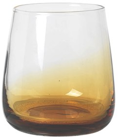 Broste Sklenice na vodu Amber 350 ml, oranžová barva, sklo
