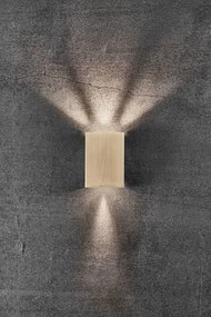 NOR 2019041035 Venkovní nástěnné svítidlo Fold 10 2x3,5W LED mosaz čirá - NORDLUX