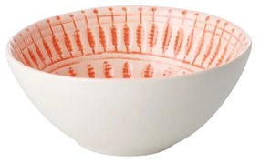 rice Kermická miska Pink and Orange Varianta F, růžová barva, oranžová barva, keramika