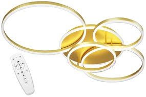 Toolight, LED stropní svítidlo APP1057-C, zlatá, OSW-08884