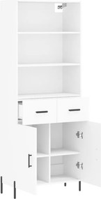 Skříň highboard bílá 69,5 x 34 x 180 cm kompozitní dřevo 3200521
