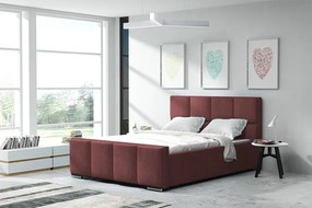 Eka Čalouněná postel Passion - Kronos 140x200 cm Barva látky: Mintová (Kronos 26), Úložný prostor: Bez úložného prostoru