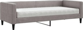 Válenda s matrací taupe 80 x 200 cm textil 3196558