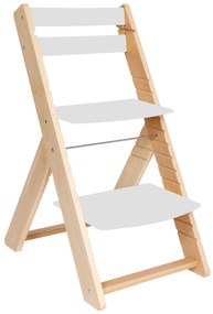 Wood Partner Rostoucí židle Vendy - natur lak / bílá