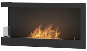 InFire - Rohový BIO krb 45x90 cm 3kW černá