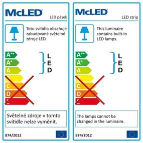 LED pásek McLED studená bílá 4,8W/m IP20 24V 8mm ML-126.206.60.2