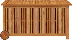 Zahradní úložný box s kolečky 113 x 50 x 58 cm masivní akácie 319712