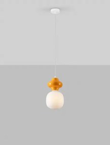 LED oranžovo-bílé moderní svítidlo Clio