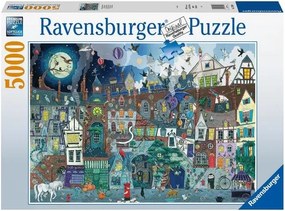 Puzzle ravensburger puzzle 173990 fantasy, viktoriánská ulice 5000 dílků