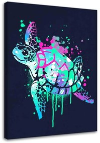 Gario Obraz na plátně Barevná želva - Noemi Fadda Rozměry: 40 x 60 cm
