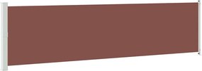 Zatahovací boční markýza / zástěna 614 x 160 cm hnědá 313380