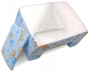 Dětská rozkládací MINI pohovka Žirafa - růžová