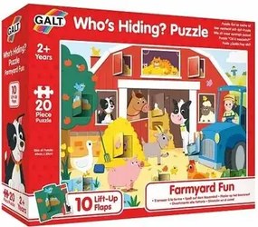 GALT Puzzle: Schovávačka - Farma / od 2 let