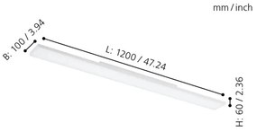 Eglo 32349 - LED RGBW Stmívatelné stropní svítidlo TURCONA-C LED/34W/230V + DO