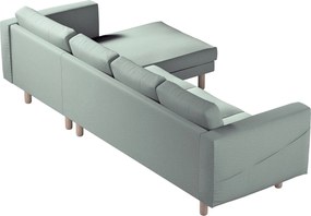 Potah na pohovku IKEA Norsborg 4-místná se šezlongem barva zelená látka pletený vzor