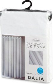 ZÁCLONA NA KROUŽCÍCH DALIA 350X250 CM BÍLÁ