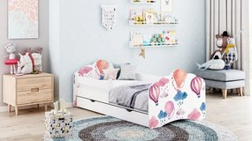 Dětská postel Tobík - balóny (Vybírat můžete z mnoha motivů a barev.)