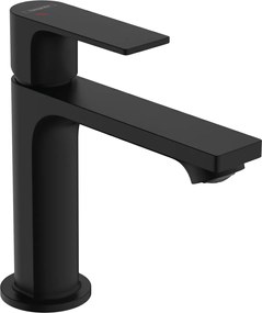 Hansgrohe Rebris E, umyvadlová baterie 110 s odtokovou soupravou s táhlem, CoolStart, EcoSmart, černá matná, 72589670