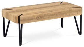 Konferenční stolek AHG-241 OAK2 bělený dub, kov černý mat