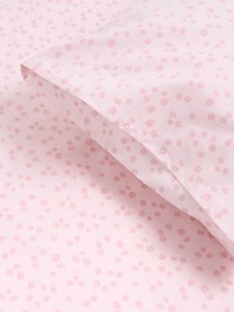 Sinsay - Bavlněná sada povlečení s květy - pastelová růžová