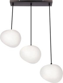 Černo-bílé závěsné svítidlo Stones – Candellux Lighting