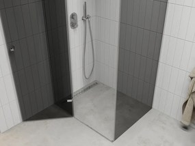 Mexen Roma sprchový kout 80x70cm, 6mm sklo, chromový profil-šedé sklo, 854-080-070-01-40