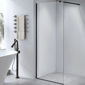 BPS-koupelny Sprchová zástěna Walk-in HYD-WI07 110 černá - bez vaničky