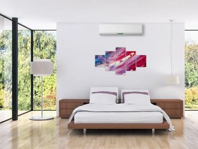 Obraz - růžovomodré barvy (125x70 cm)