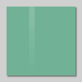 Zelená veronesova skleněná magnetická tabule nalepovací na zeď Smatab® - 60 × 90 cm